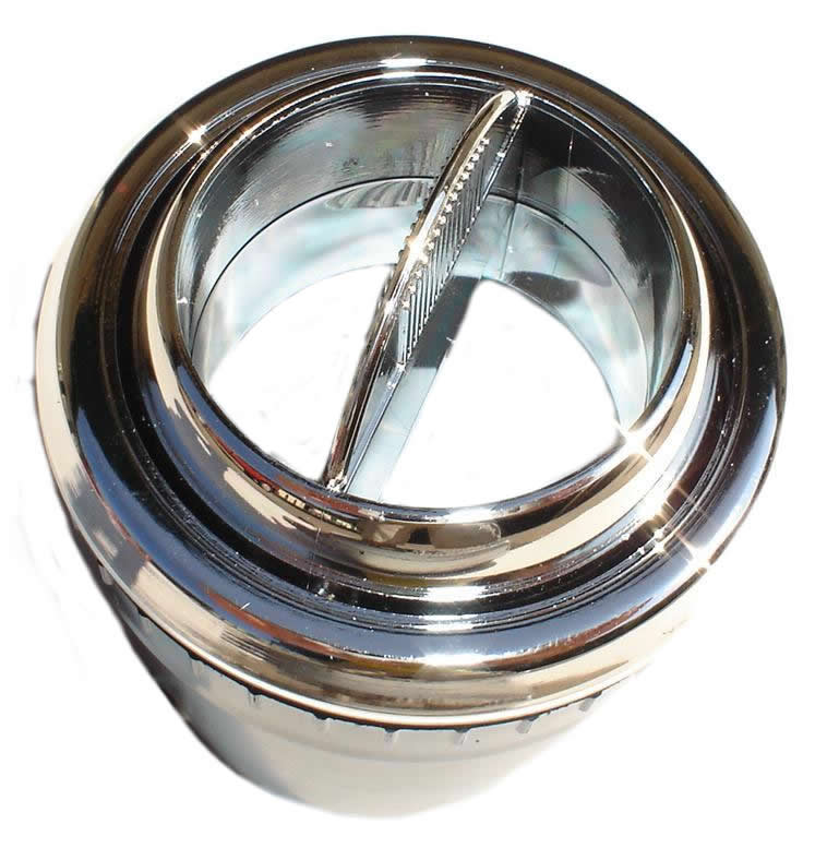 2.5 Inch Chrome Round Vent – Nostalgic AC Parts