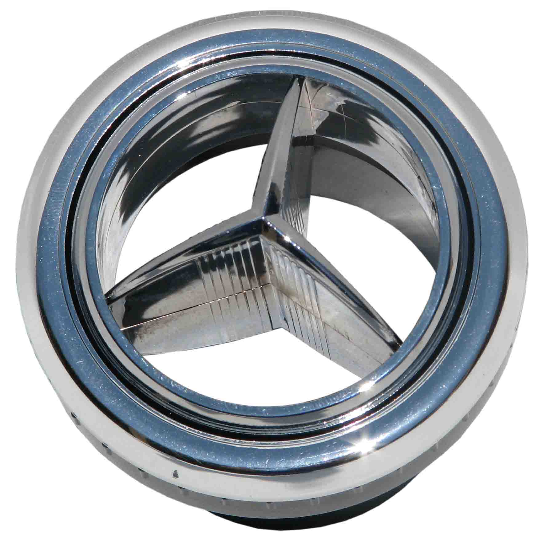 2.5 Inch Chrome Round Vent Three Vein – Nostalgic AC Parts