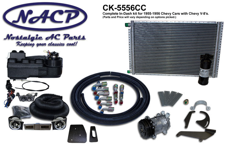 1955 - 1956 Chevrolet A/C System with Heat – Nostalgic AC Parts