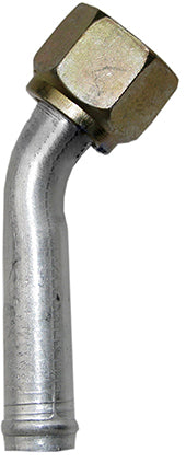 45 Degree Heater Bulkhead Fitting with Barb – Nostalgic AC Parts
