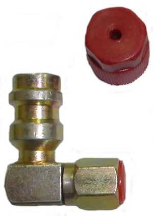 90 Degree R-12 to R-134a High Side Adapter 3/16" – Nostalgic AC Parts